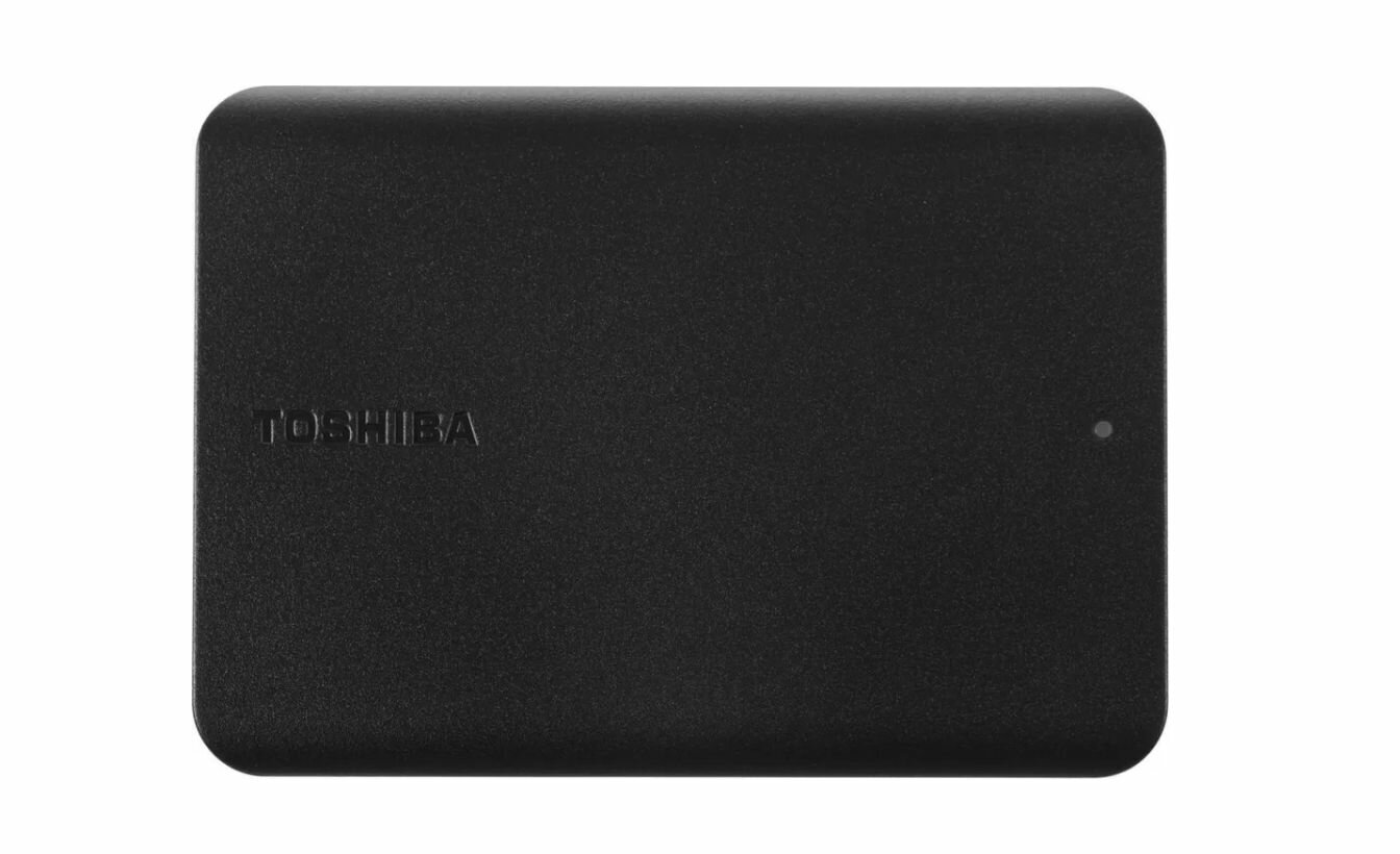 Toshiba 4 ГБ Внешний жесткий диск, Пластик, черный, черный матовый