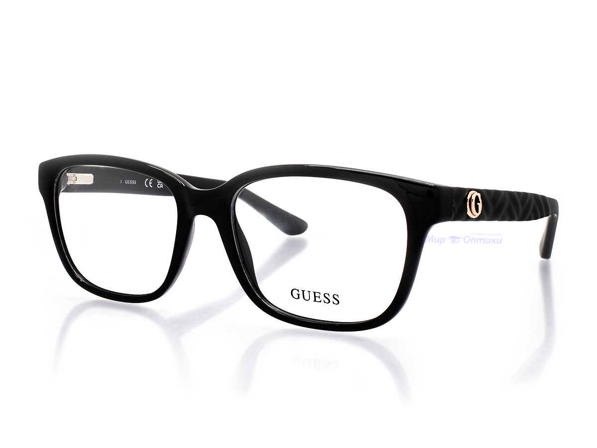 Оправа для очков Guess GU50308 001 пол Женский форма оправы Квадратная цвет оправы Чёрный