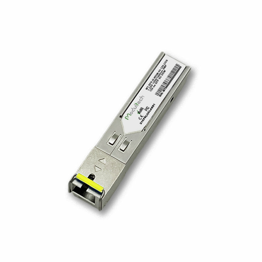 Модуль SFP WDM 1,25 Гбит/с, 120 км, 1550/1490 нм, SMF, SC