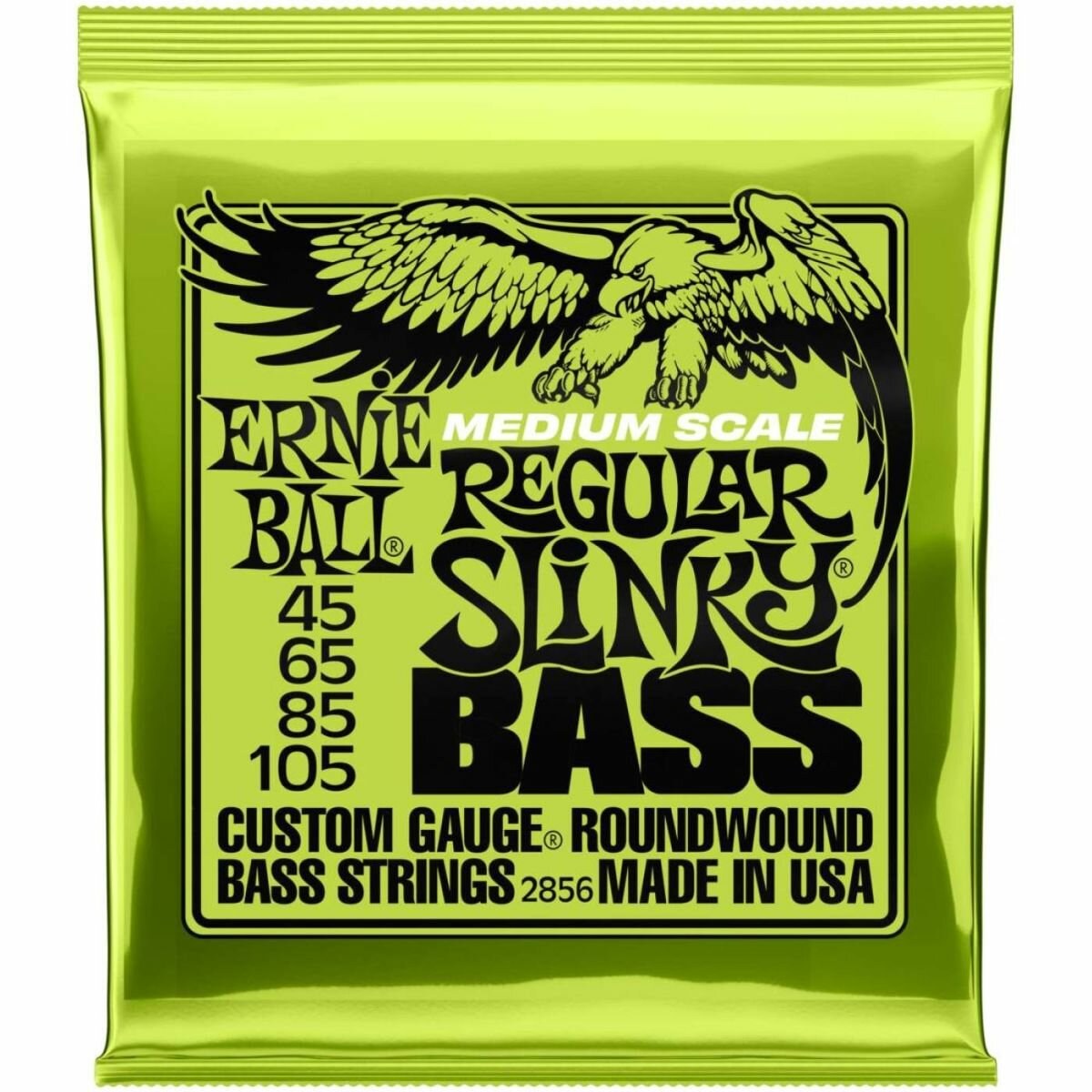 ERNIE BALL 2856 Regular Slinky Medium Scale 45-105 - Струны для бас-гитары