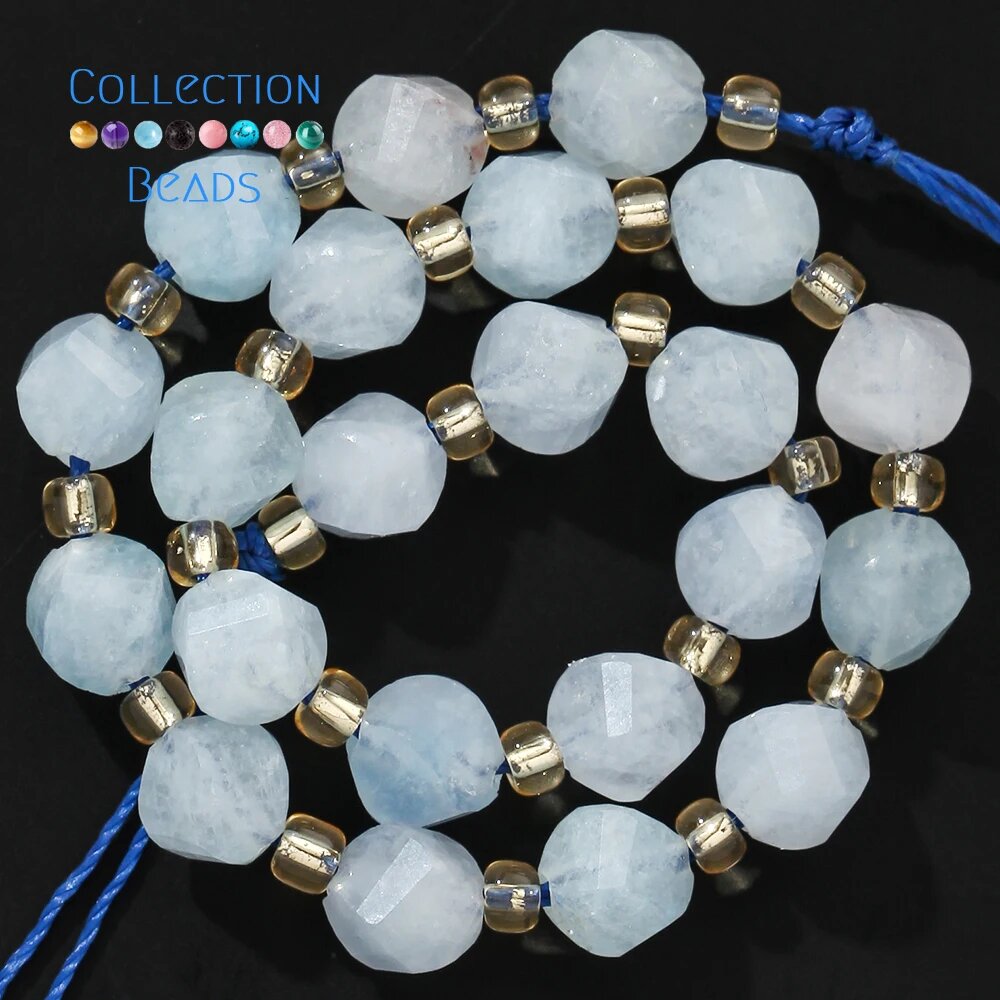 CUIMD Бусины из аквамарина и нефрита 6 8 10 мм 6mm Approx. 24pcs