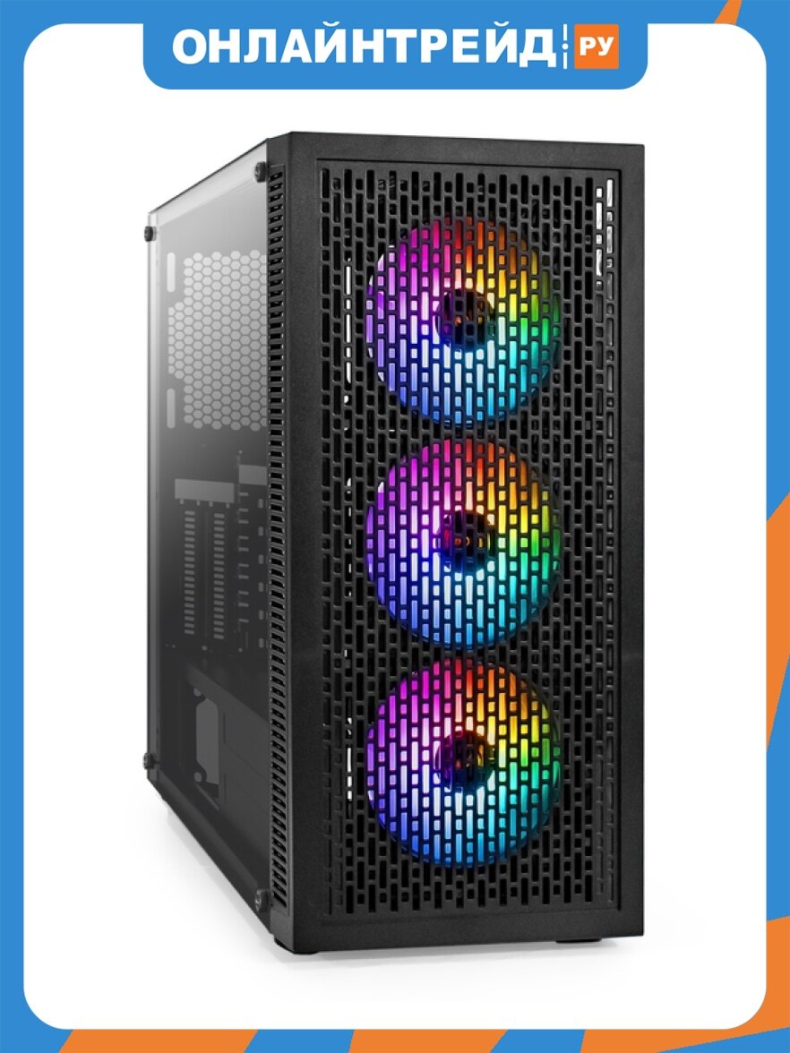Корпус Exegate EVO-5001A, черный (EX295766RUS)