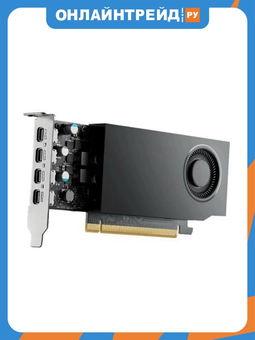 Профессиональная видеокарта Nvidia RTX A400 ATX and LP brackets 4G