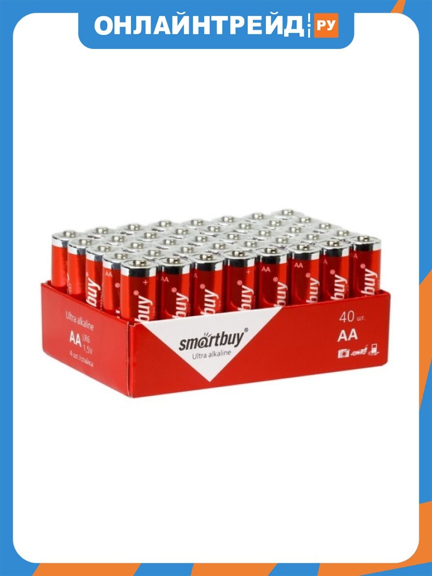 Элемент питания Smartbuy Ultra Alkaline LR6 AA бл 40