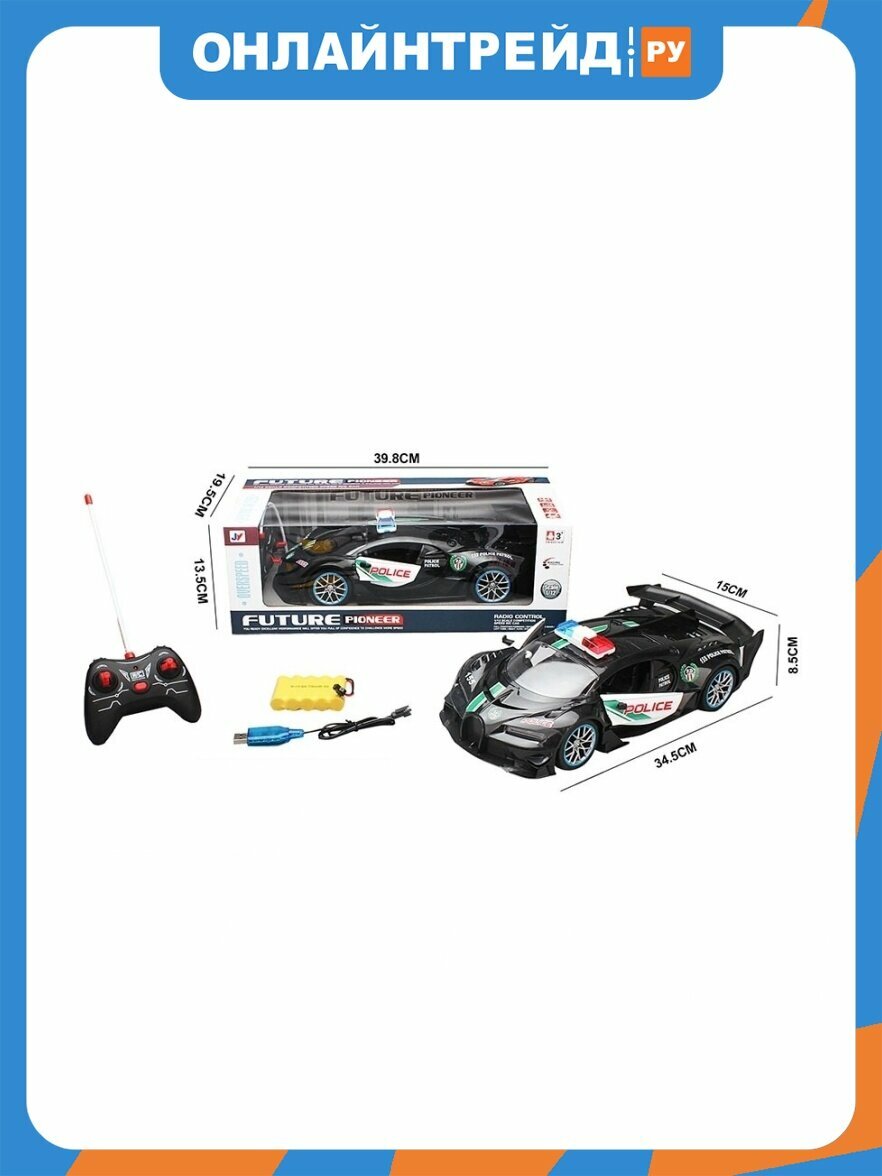 Игрушка на радиоуправление Zhorya 345-275 Машина полицейская 1:12 свет/звук 35 см.