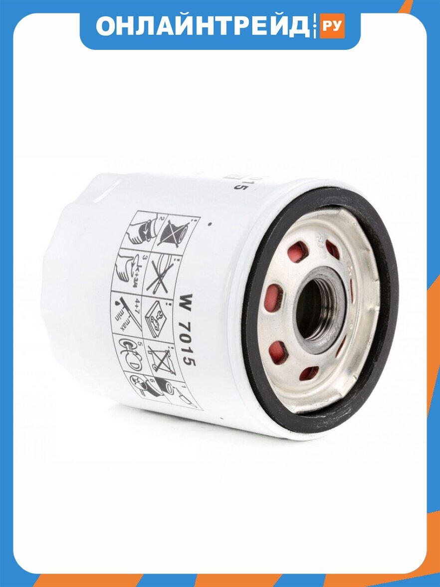 Фильтр масляный Mann-filter для FORD Focus, Fiesta, Transit D76xH75 1,4bar, W7015