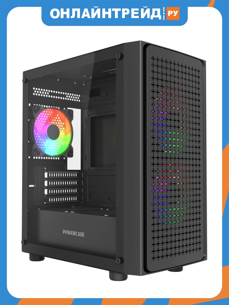 Корпус Powercase Mistral Micro EM20, черный (CMMEM20B-L3)