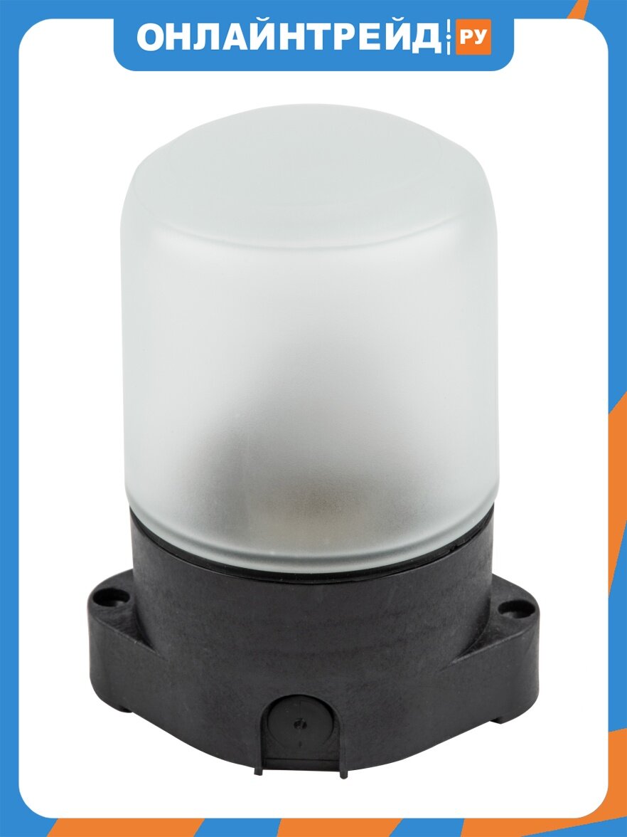Светильник светодиодный влагозащищенный Uniel UWL-K01R 60W/E27 IP65 BLACK для бань и саун