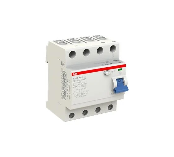 Выкл. диф. тока УЗО 4Р 63А FH204 30мА "ABB" ETM9747064