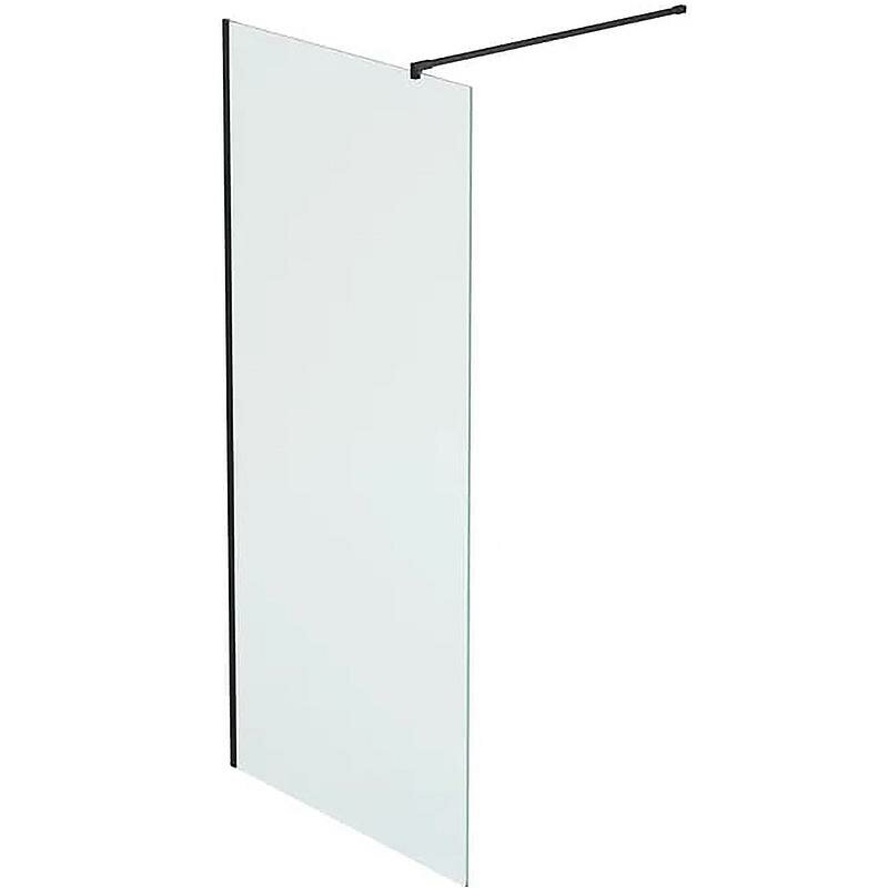 Душевая перегородка Reflexion Walk in 100 RX200100CBL-13 профиль Черный матовый стекло прозрачное