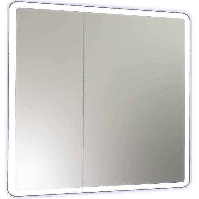 Зеркальный шкаф Reflexion Chill 800х800 RF2315CH с подсветкой Белый матовый