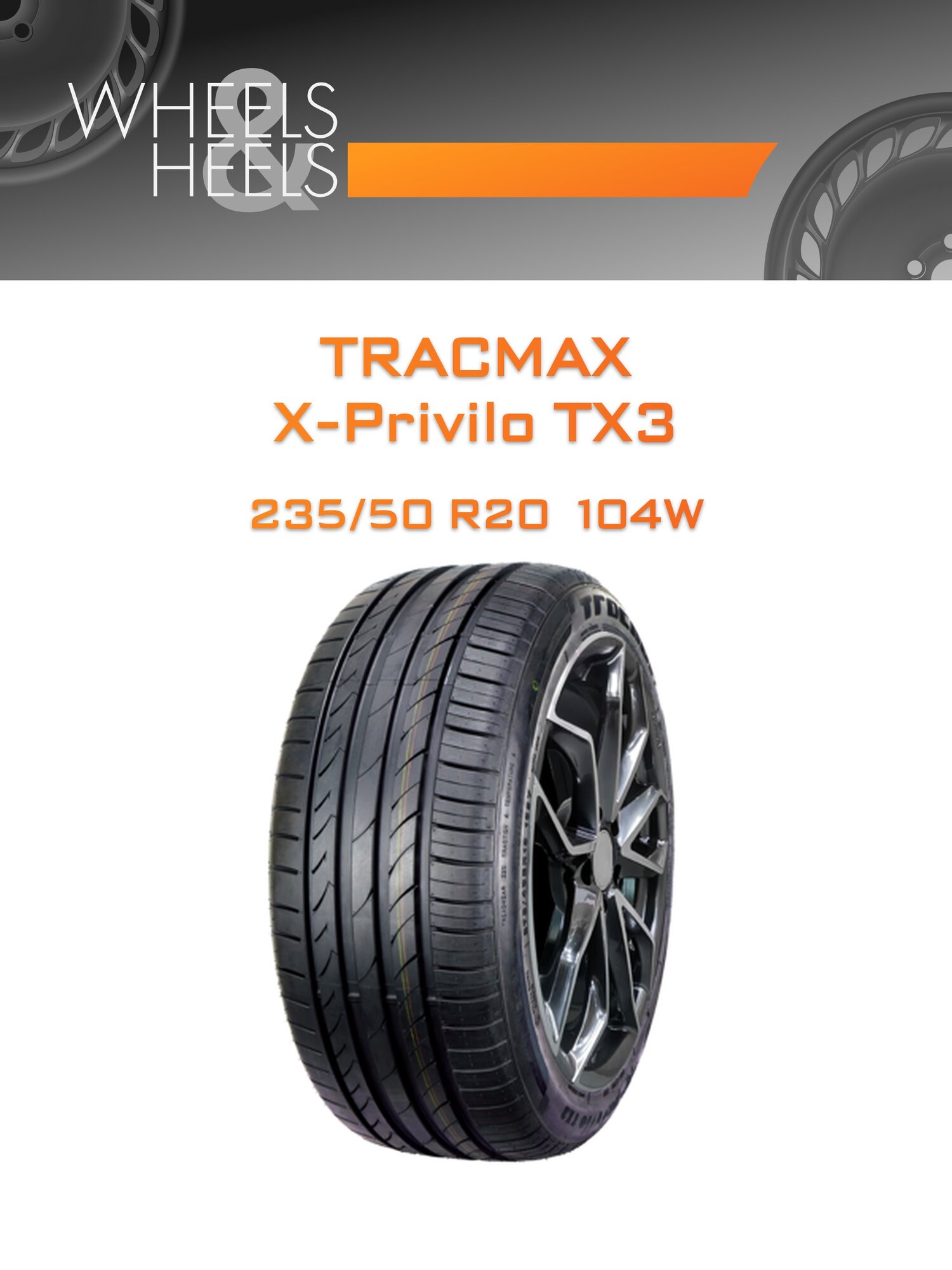 Шина автомобильная Tracmax X-Privilo TX3 235/50 R20 104W XL SUMMER, летняя, универсальная