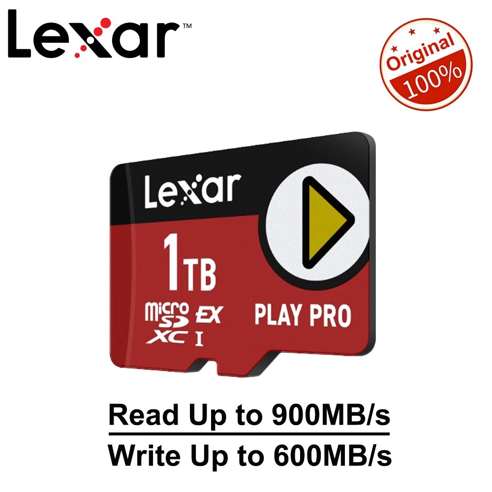 Lexar microSD Play PRO 256/512/1024 ГБ для Nintendo Switch 2 ASUS ROG Ally 1TB