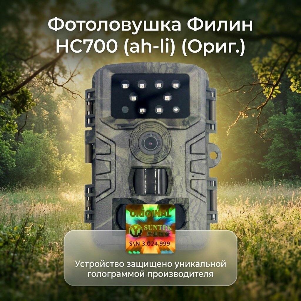 Фотоловушка для охраны дачи Филин HC700 (ah-li) с датчиком движения