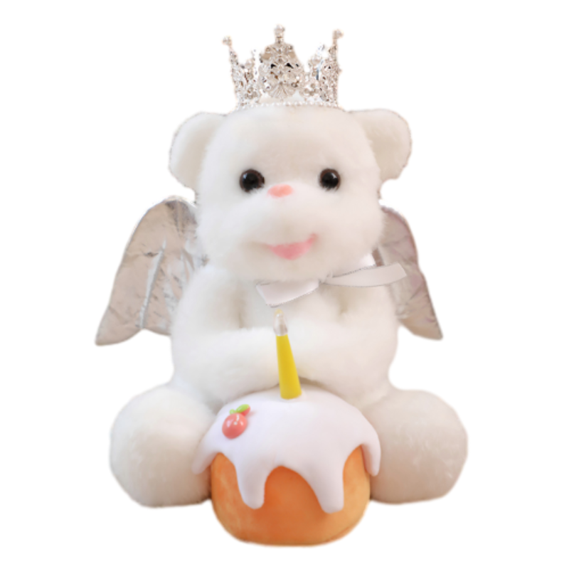 Поющая ангельская кукла-мишка унисекс XIONGJUN, Singing White Angel Bear, 32CM EU