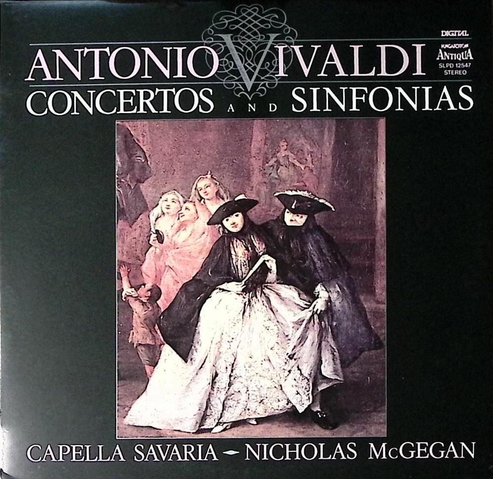 Пластинка виниловая А. Вивальди Concertos Sinfonias C.Savaria N.McGegan Hungaroton 300 мм. Near mint