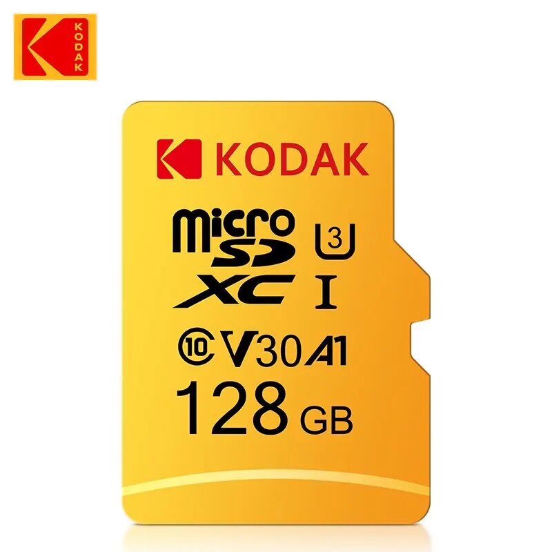 Карта памяти Kodak Micro SD 32/64/128/256 ГБ Class10 U3 V30 128 GB