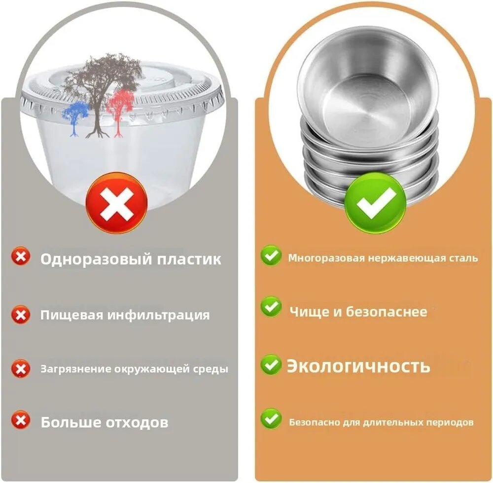 Емкость для соуса, 2 шт — фото 1