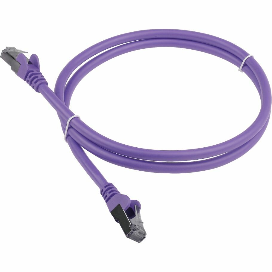 Патч-корд LANMASTER LAN-PC45/S6A-10-VI 10м RJ-45 cat.6a S/FTP фиолетовый