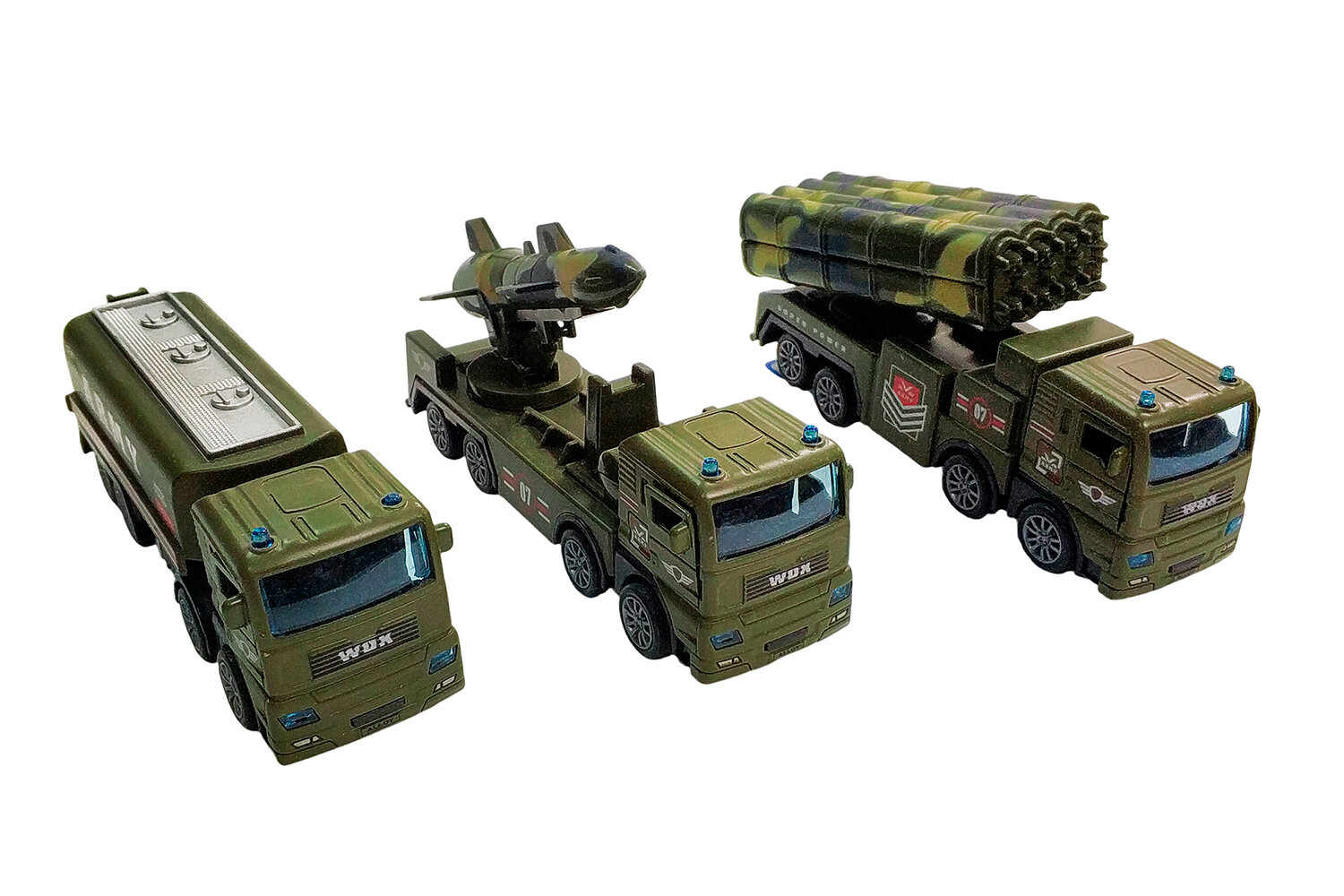 Машина грузовик-вездеход военный WDX ARMY, металл, пластик, размер 16*6*4 см, 3 вида, 1 штука