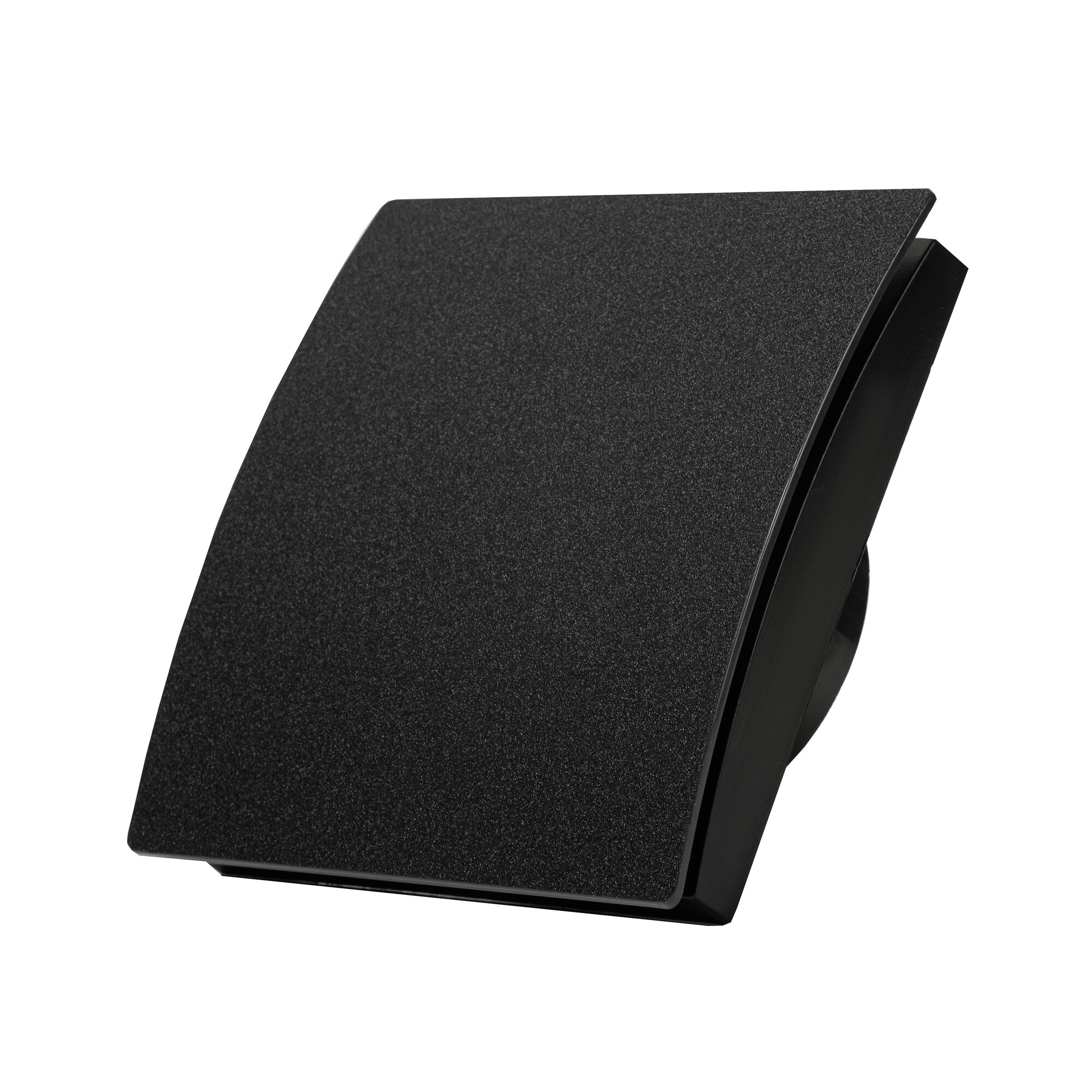 Вытяжной тонкий вентилятор SlimVent МV 100, пластик овал черный матовый