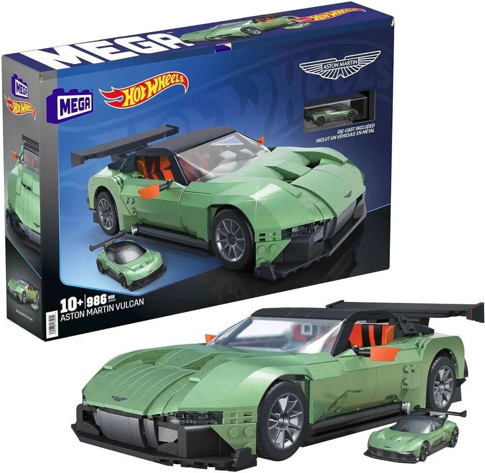 Коллекционный Aston Martin Vulcan HMY97 Mega Construx Hot Wheels