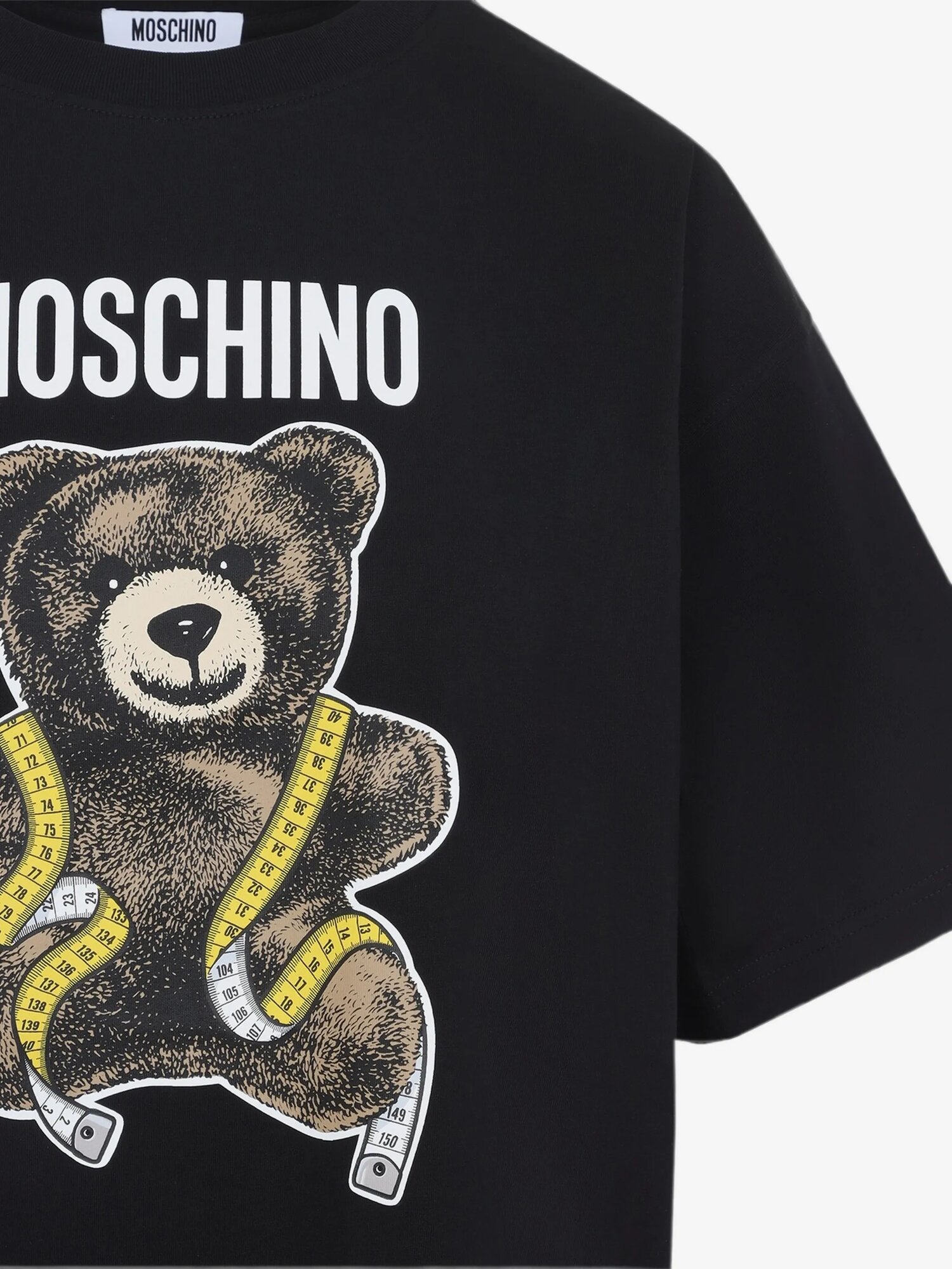 Футболка MOSCHINO Teddy Bear, размер 40, черный — фото 1