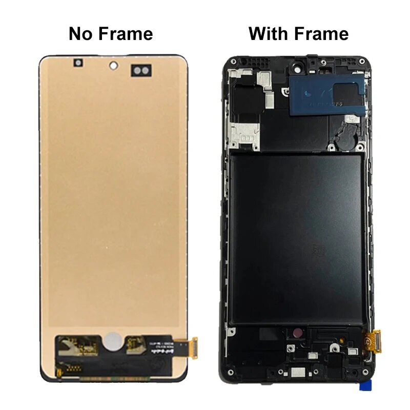 ЖК-дисплей Super AMOLED для Samsung A71, сменный сенсорный экран с дигитайзером в сборе для Samsung A715 A715F A715FD — фото 1