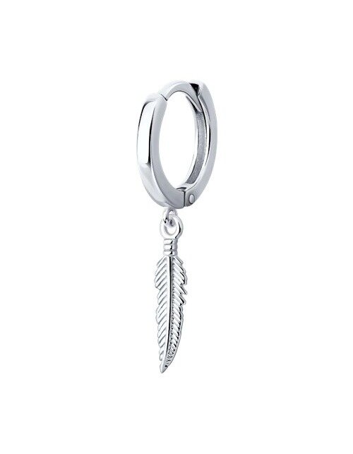 Серьги серебро, 925 проба, родирование