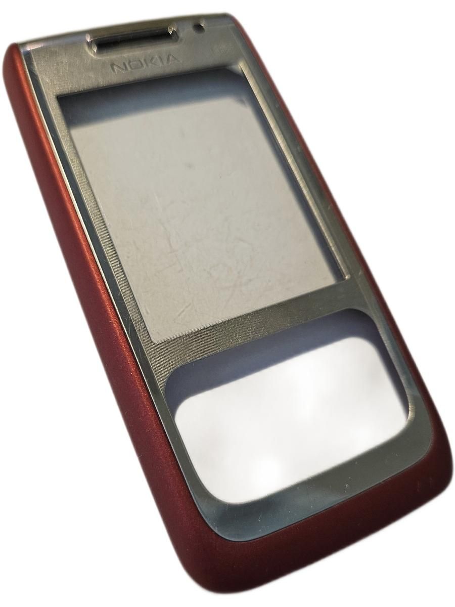 Передняя панель для Nokia E65 (цвет - red) оригинал