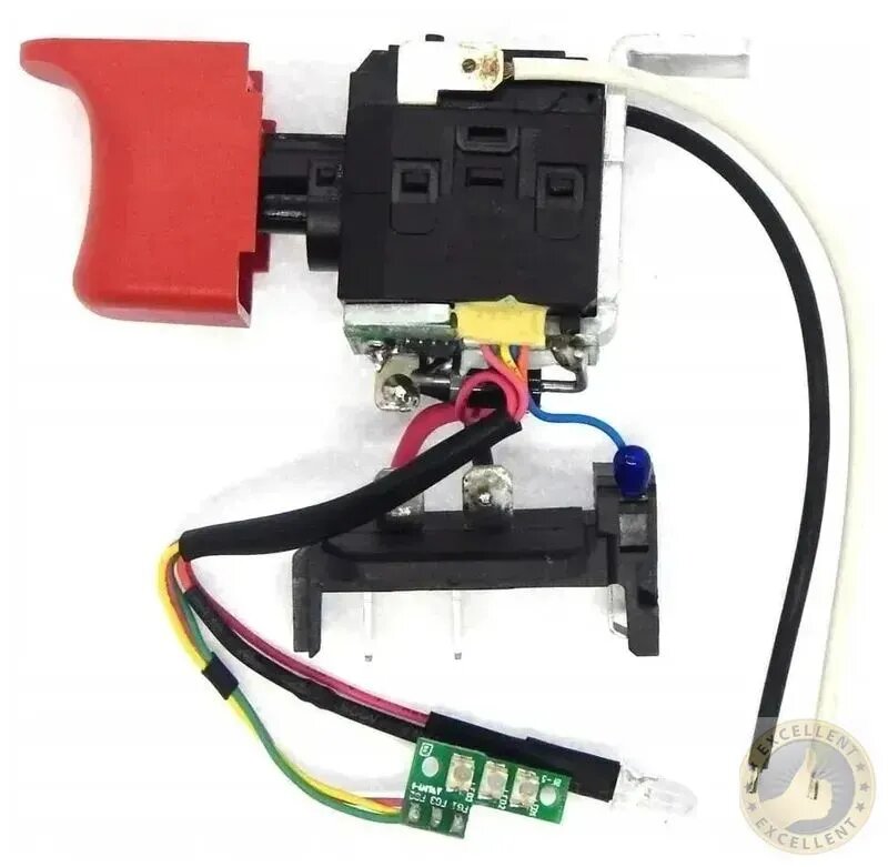 ОРИГ_ИНАЛ. Выключатель (кнопка) для Metabo PowerMaxx BS 00079001 10.8, BS 12, SB 10,8-12 343412370/343410350