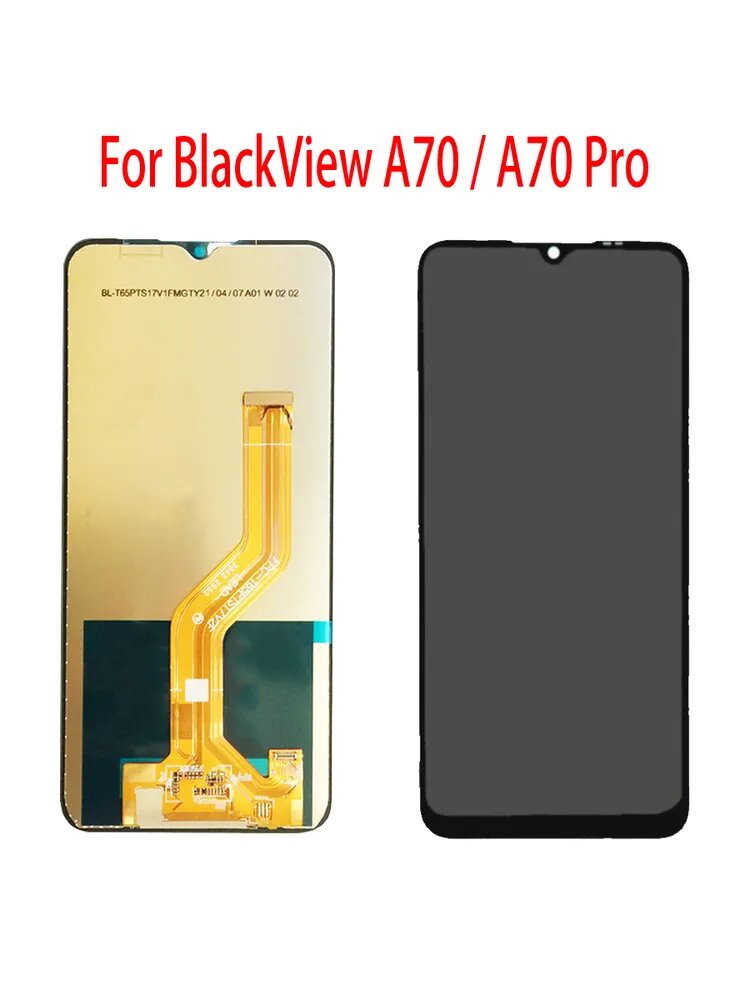 Дисплей на BlackView A70 A70 Pro в сборе с тачскрином Черны