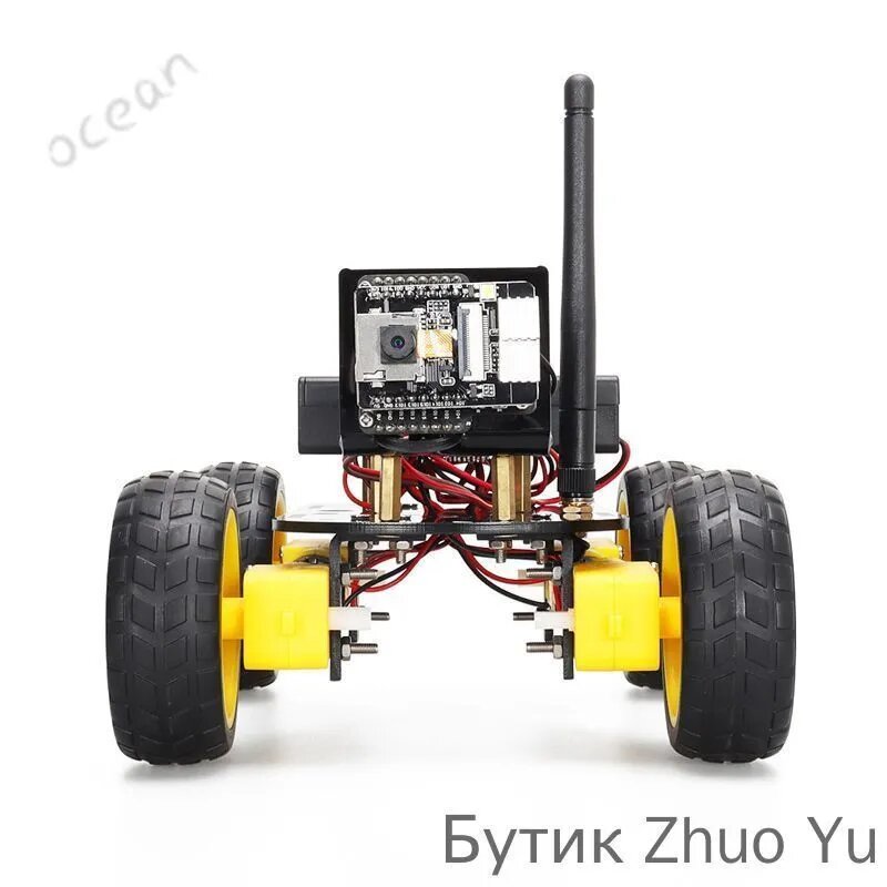 DIY Набор для Пайки, Робот-автомобиль, Конструктор Электронный, Черный, Желтый, Унисекс — фото 1