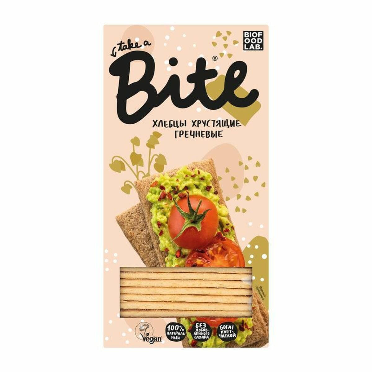 Хлебцы Bite гречневые без глютена 150г, 8шт.