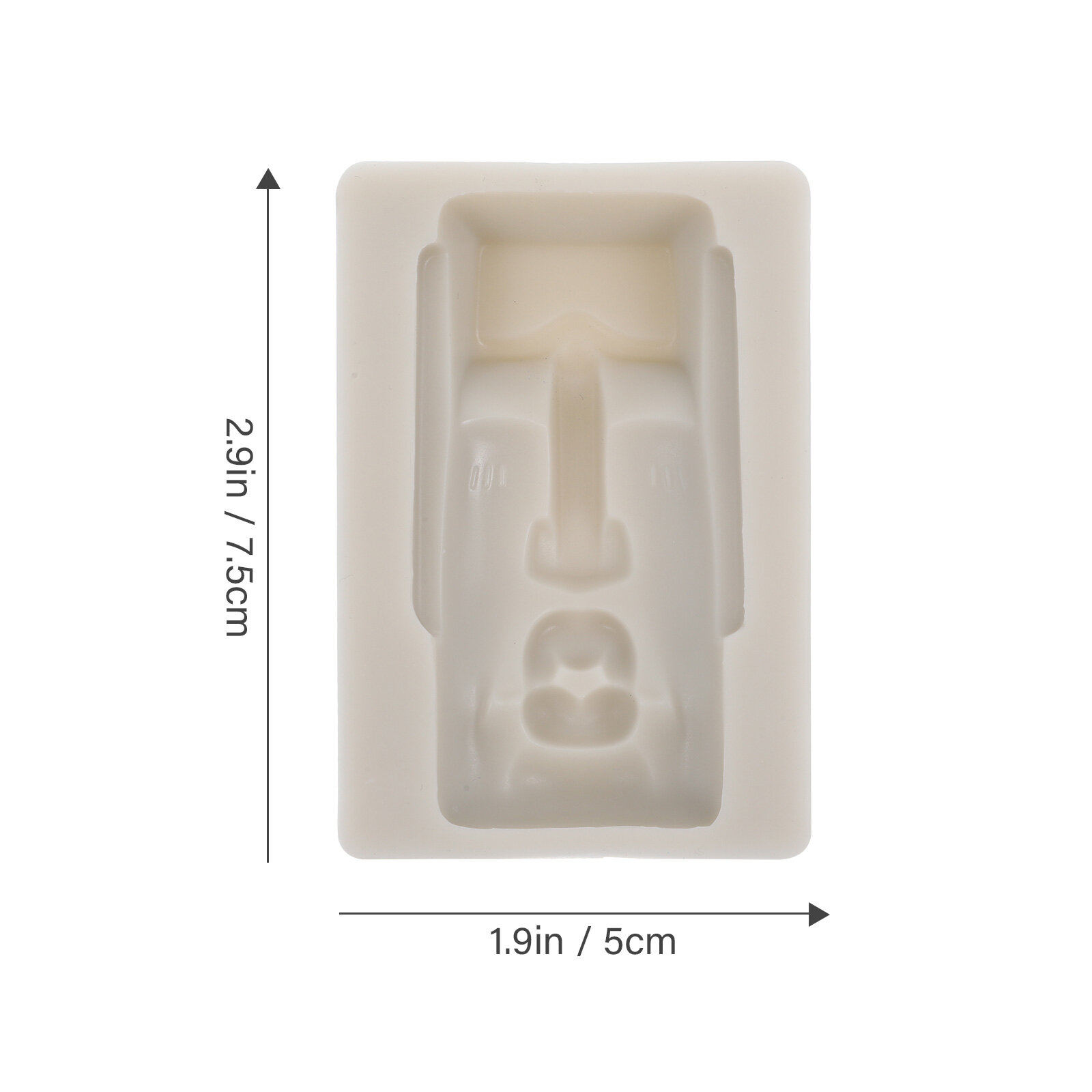 Форма Для Выпекания Из Силикона В Форме Моай Размер 7.5X5X2Cm