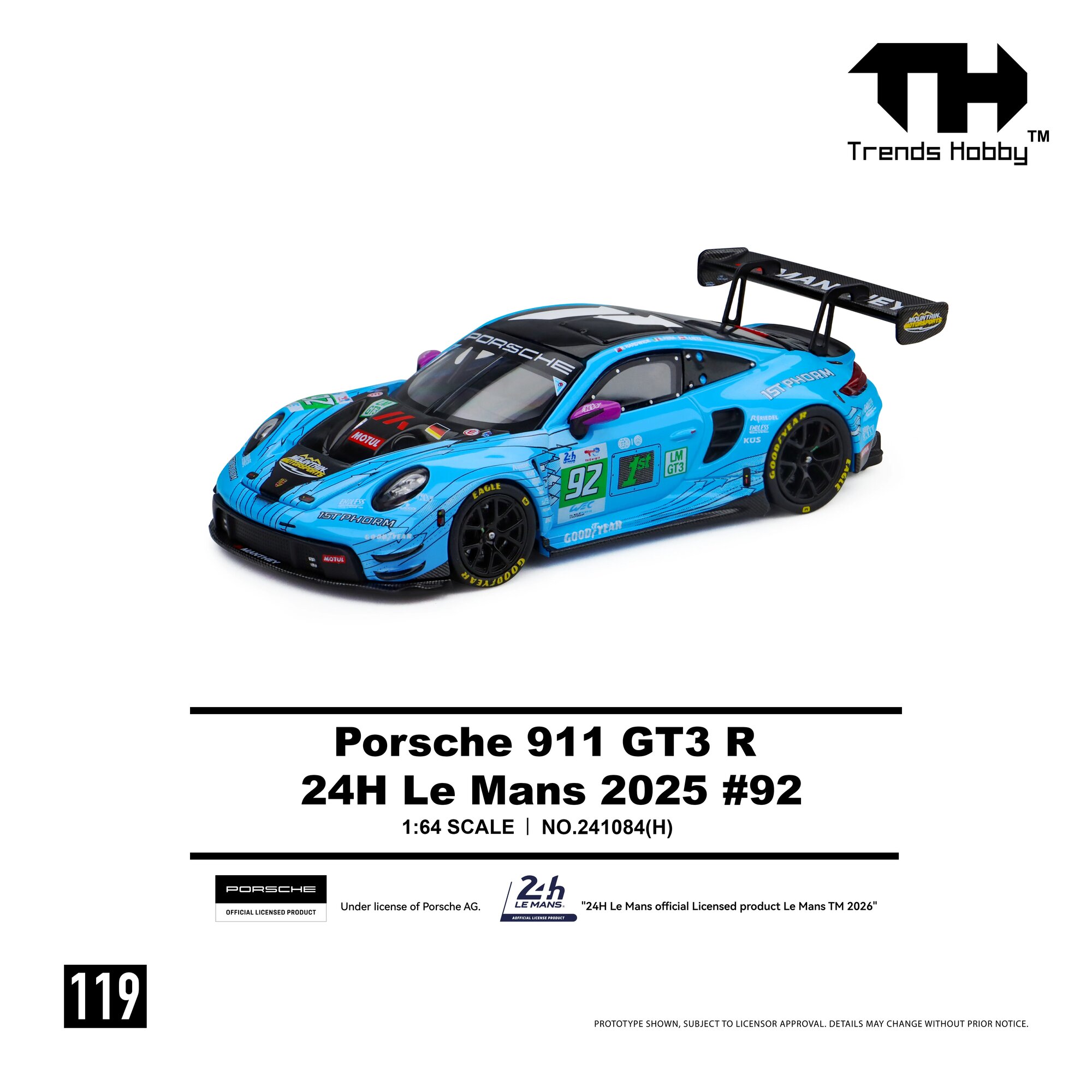 TSM MODEL Porsche 911 GT3 R 2025 1:64