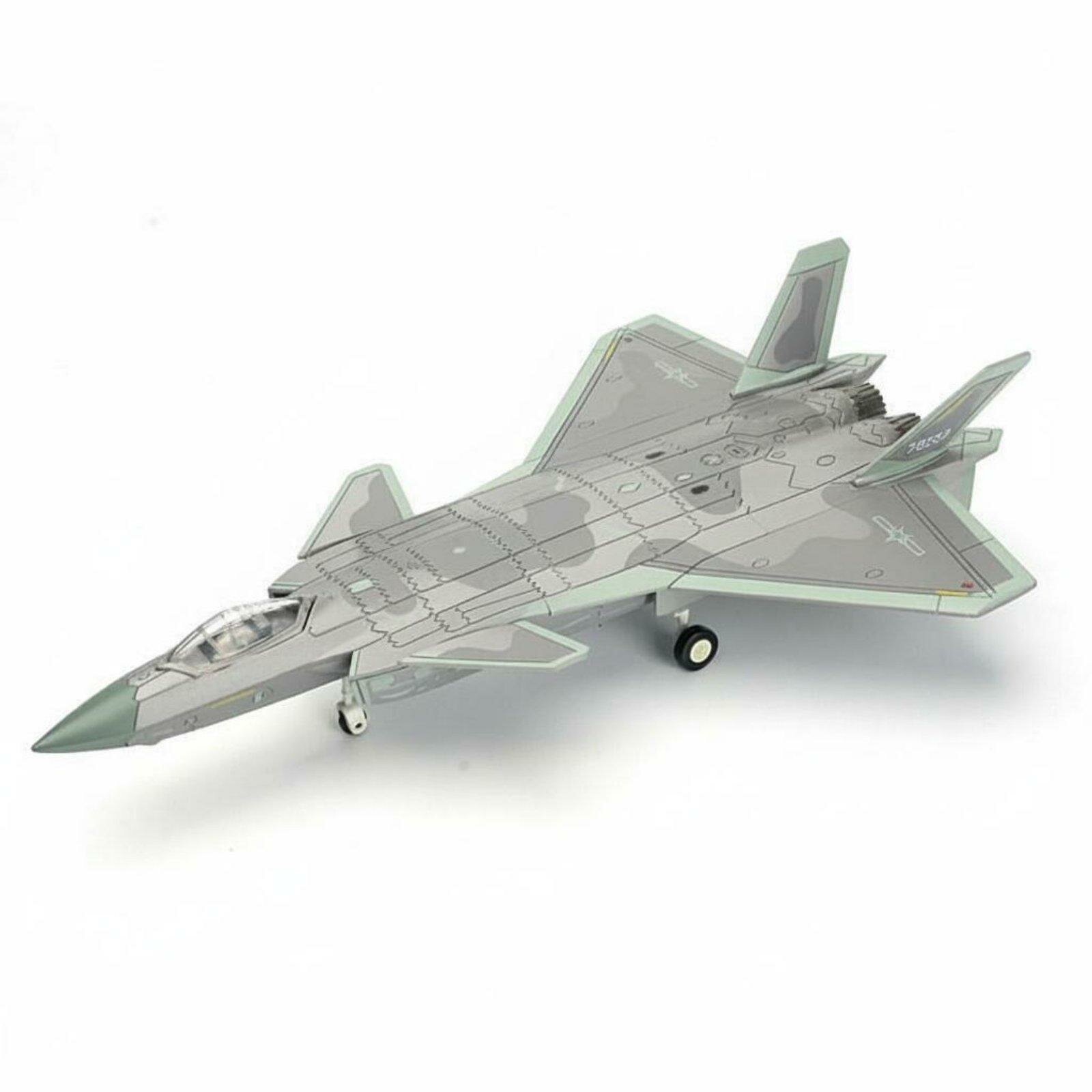 Детализированная модель истребителя J-20 в масштабе 1/72, малозаметный истребитель, набор для сборки модели самолета для начинающих, камуфляжная расцветка "пятнистый".