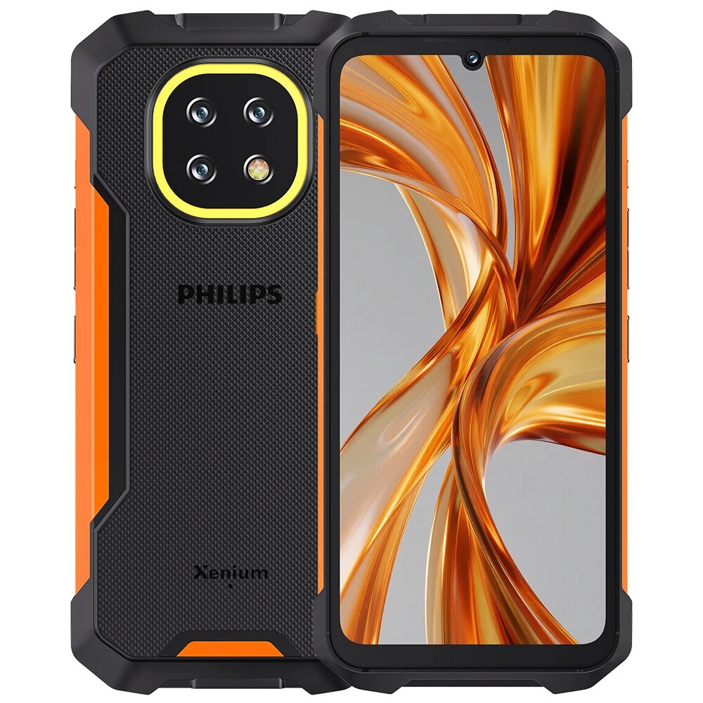 Прочный смартфон PHILIPS S8310, Android 16, экран 6,745 дюйма, 120 Гц, 12 (6+6) ГБ ОЗУ, 128 ГБ ПЗУ, камера 48 МП, аккумулятор 5000 мАч, IP68, фонарь для кемпинга