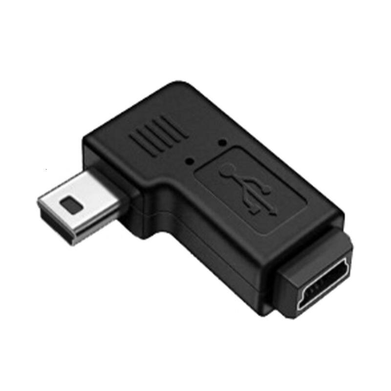 Разъём Mini USB 90° переходник, Согните влево