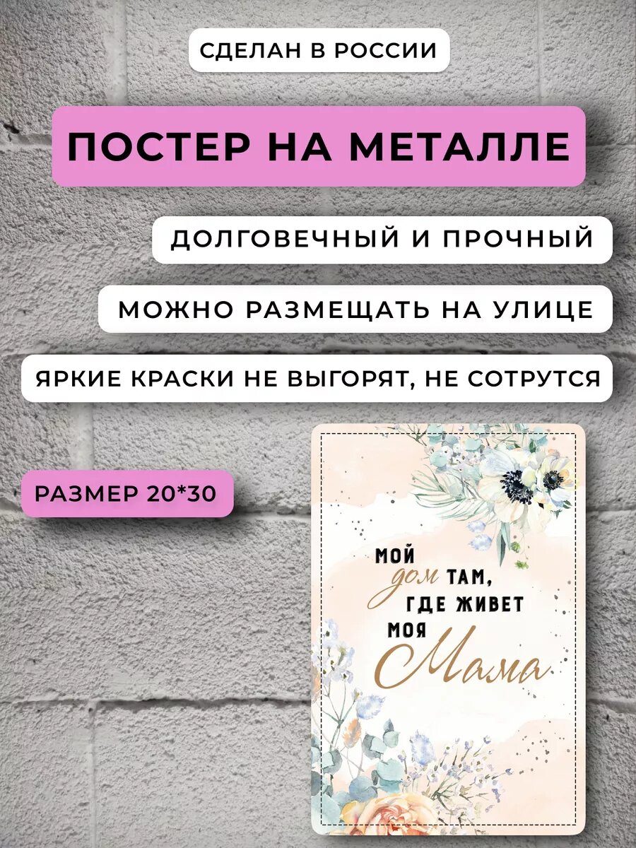Подарок маме постер — фото 1