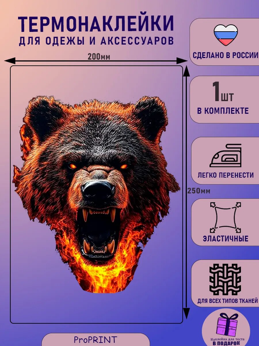 Термонаклейка на одежду взрослая