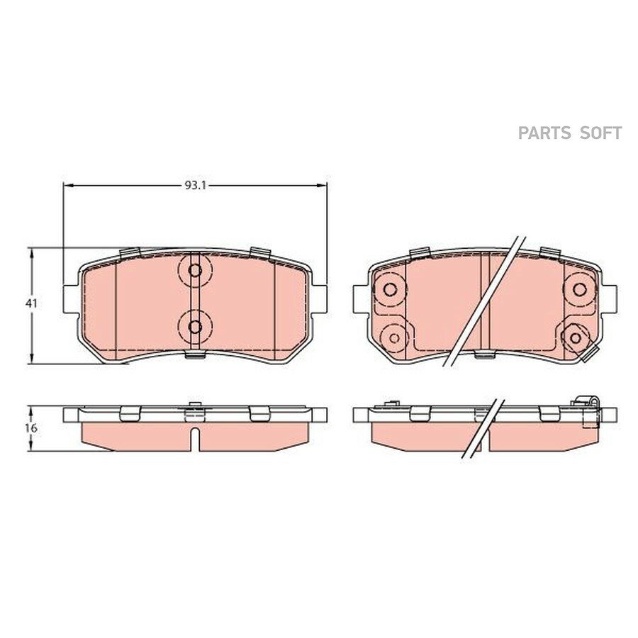 ZF RUSSIA Колодки тормозные дисковые