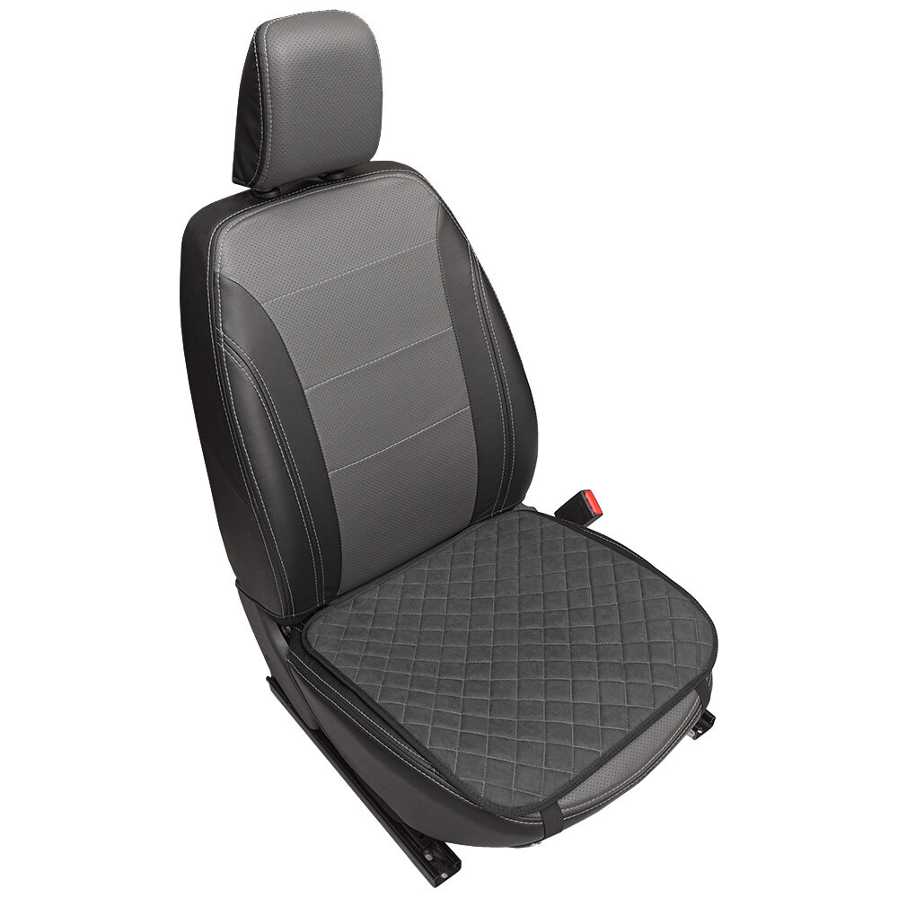 Сидушка универсальная велюр (серый ) серый ромб (передний ряд сидений)