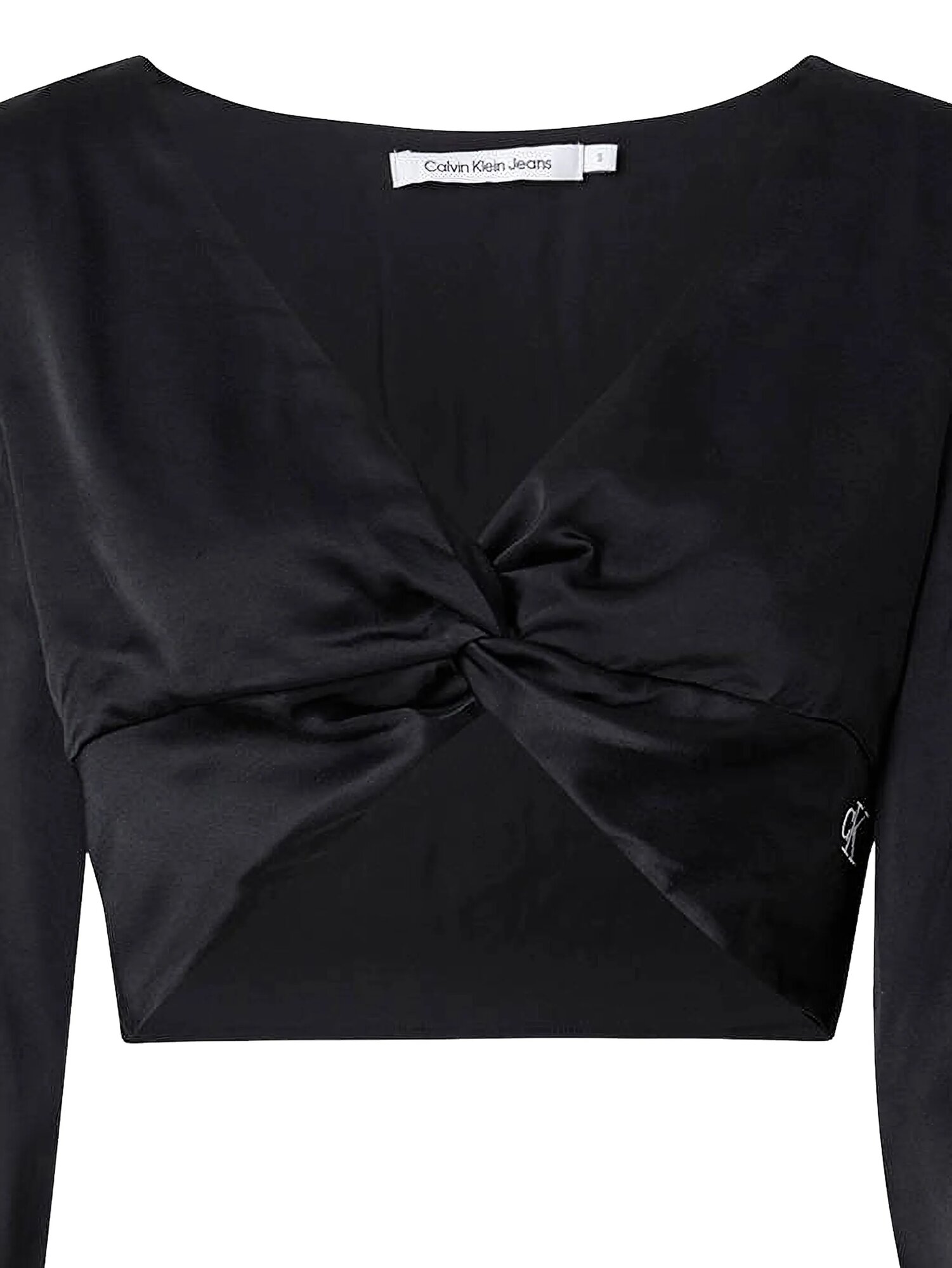 Топ CALVIN KLEIN Velvet cropped top, размер 36 EU — фото 1