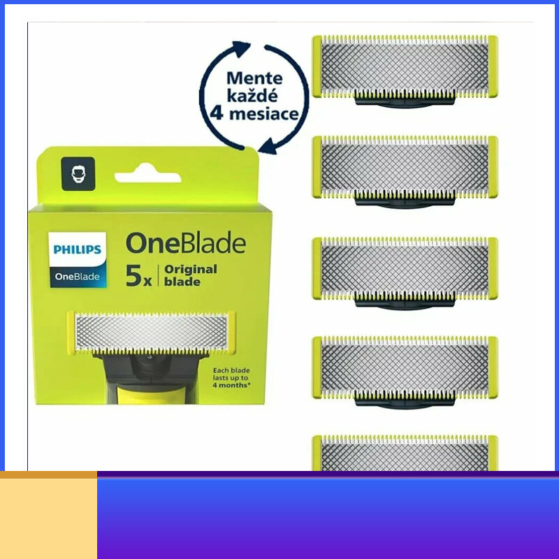 Новая модельСменное лезвие QP250/50 (51) для OneBlade Philips 5шт.（QP14xx、QP25xx、QP26xx、QP27xx、QP28xx）