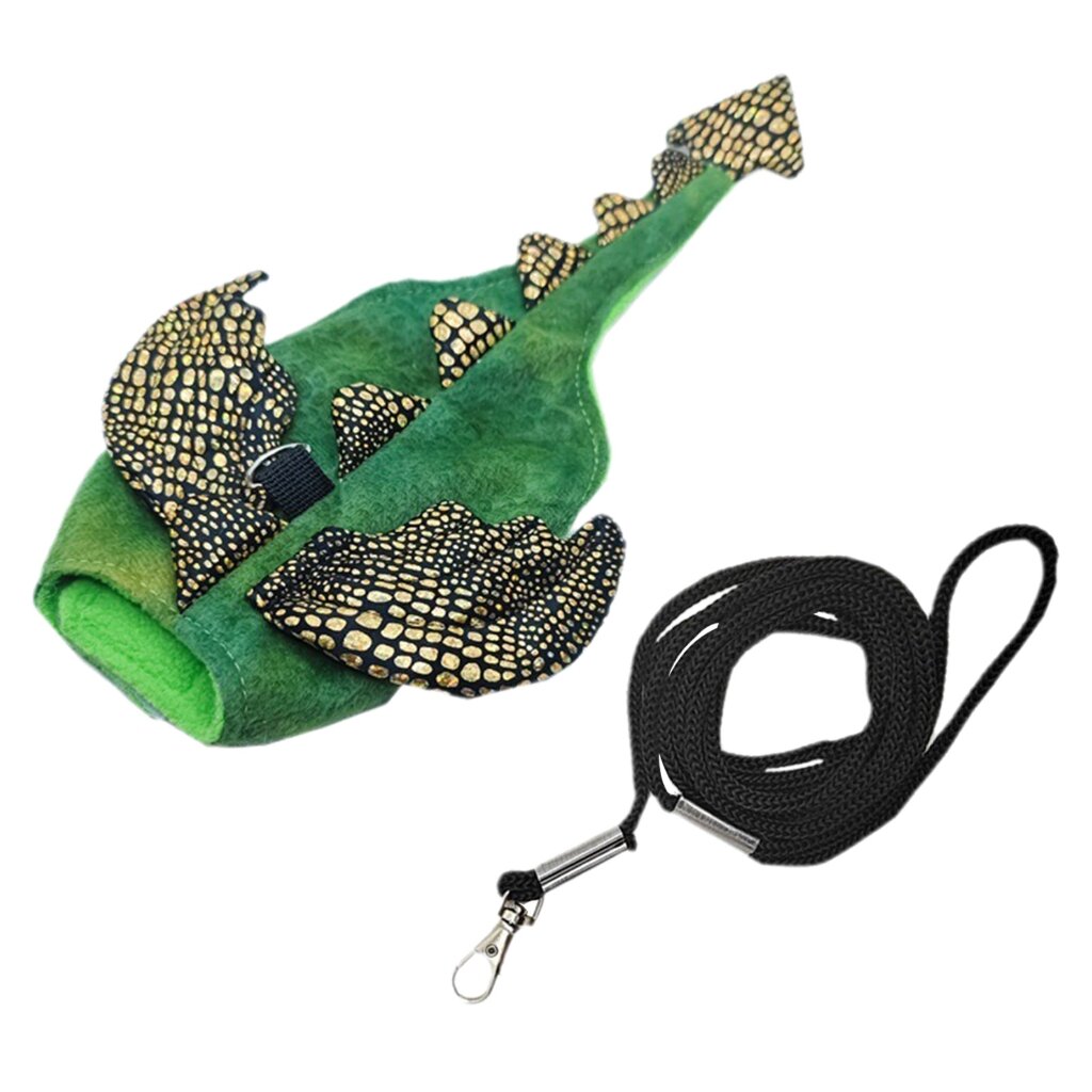 Мягкая шлейка для маленьких животных, костюм динозавра для кроликов, морских свинок, мелких животных