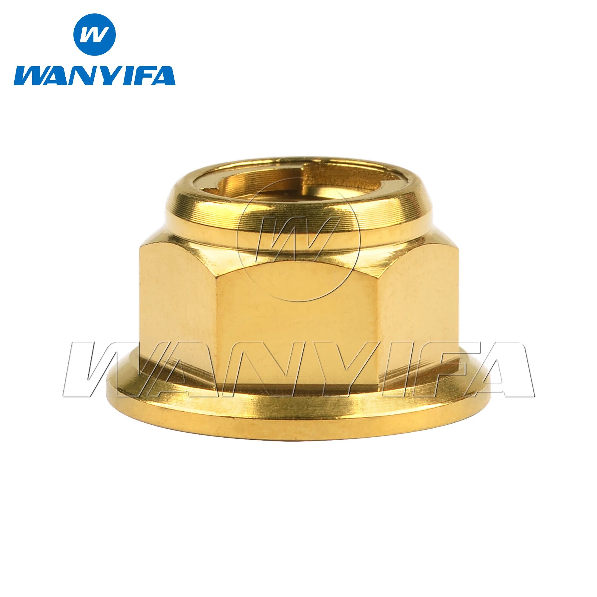 Wanyifa Титановые гайки M6 M8 M10 M12 M8 Pitch 1.25mm, Gold