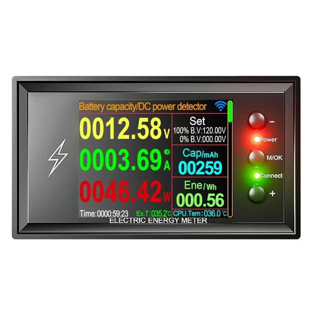 S2Wi-Fi Smart DT20W Тестер Емкости Для Лития Аккумуляторов 0-420V, 30A Тока Coulomb Power Meter