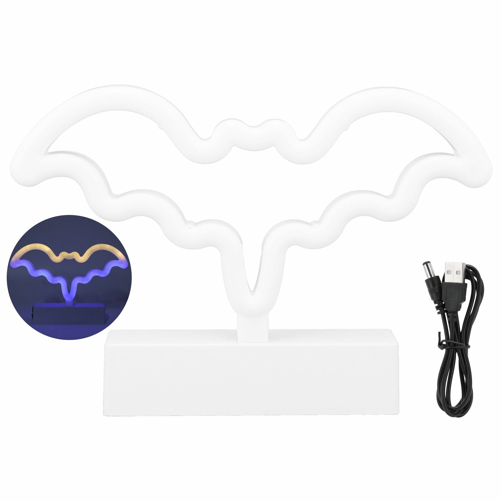 Неоновые вывески, ночные огни с подставкой в стиле летучей мыши, неоновый светодиодный светильник для декора стен бара в спальне