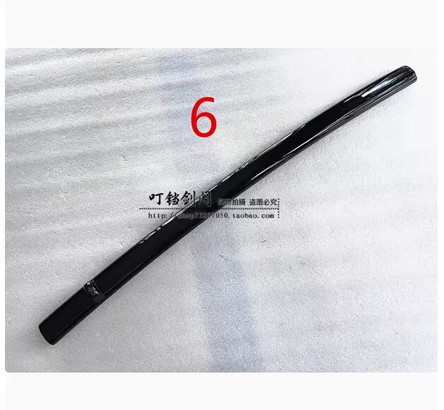 Деревянные ножны Saya для катаны черного цвета 6